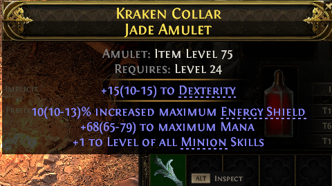Cheap POE 2 Items Early Access SC KRAKEN COLLAR JADE AMULET, Buy POE 2 ...