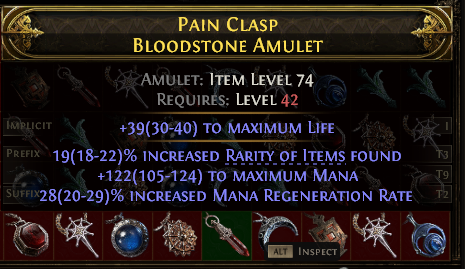 Cheap POE 2 Items Early Access SC Pain Clasp Bloodstone Amulet, Buy POE ...