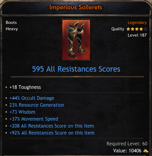 Cheap Legendary Items Global End game - Imperious Sollerets (Wolcen ...