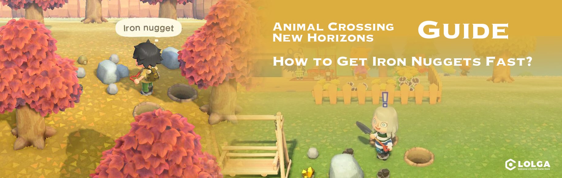 Animal Crossing New Horizons Guide : How to Get Iron Nuggets Fast?