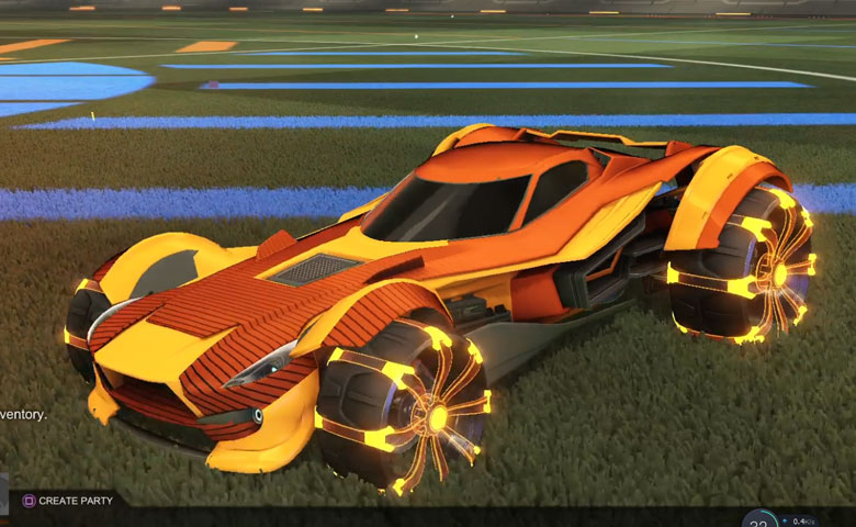 Rocket League Orange Sentinel Design With Orange Future Shock & Orange ...