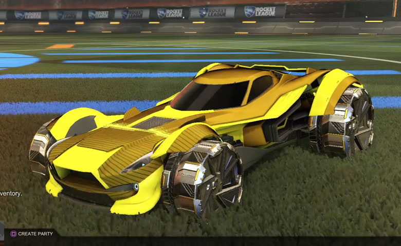 Rocket League Saffron Sentinel Design With Saffron Future Shock & Gyre