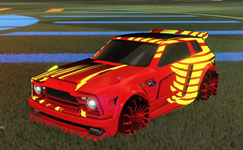 Rocket League Crimson Fennec Design With Streamline & Crimson Cutter ...