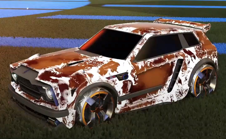 Rocket League Fennec Design With Fire God & Blender