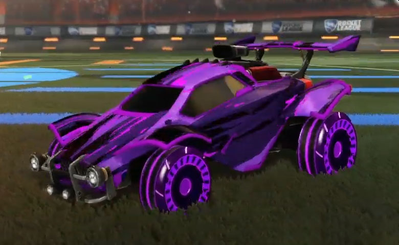 Rocket League Purple Octane Design With Purple Streak Wave & Purple Asik
