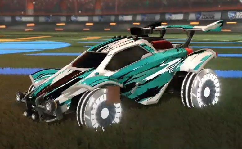 Rocket League Grey Octane Design With Grey Streak Wave & Titanium White ...