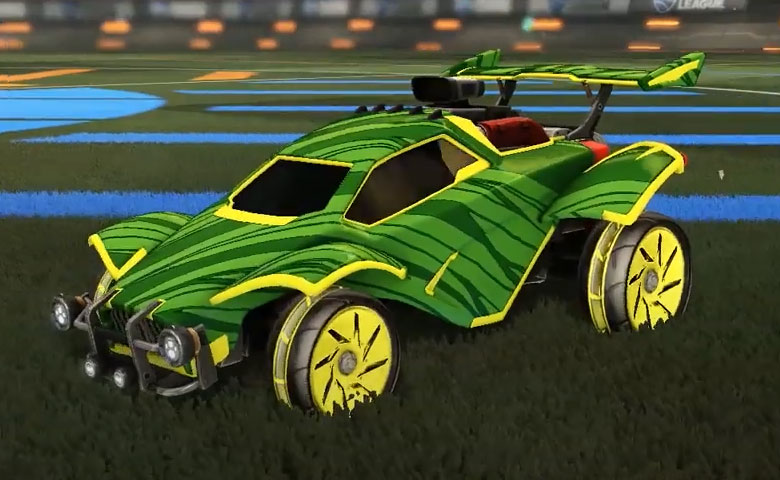 Rocket League Saffron Octane Design With Windblast & Saffron Gernot