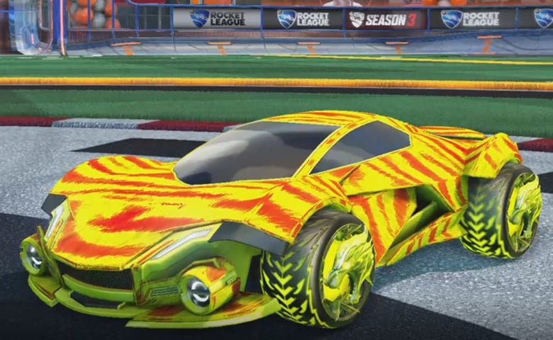 Rocket League Saffron Werewolf Design With Tora & Saffron Dire Wolf