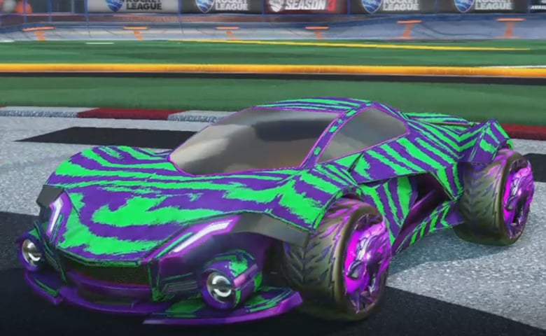 Rocket League Purple Werewolf Design With Tora & Purple Dire Wolf