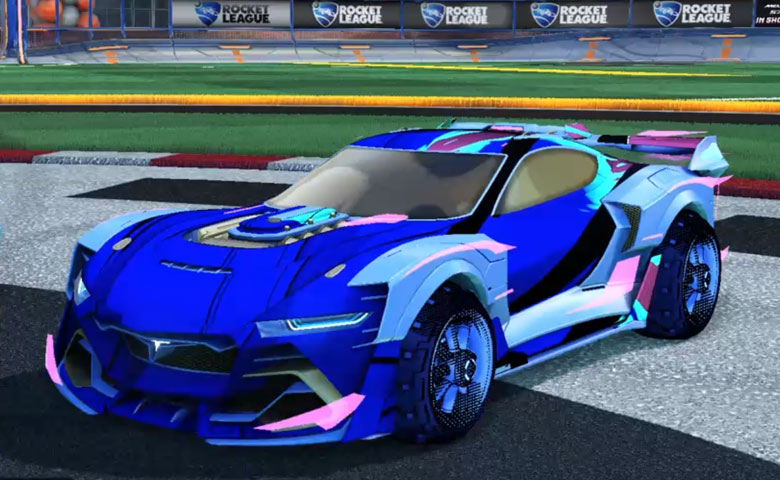 Rocket League Cobalt Tyranno GXT Design With Sky Blue Exalter & Cobalt ...