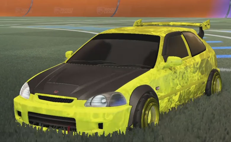 Rocket League Saffron Honda Civic Type R-LE Design With Dissolver ...